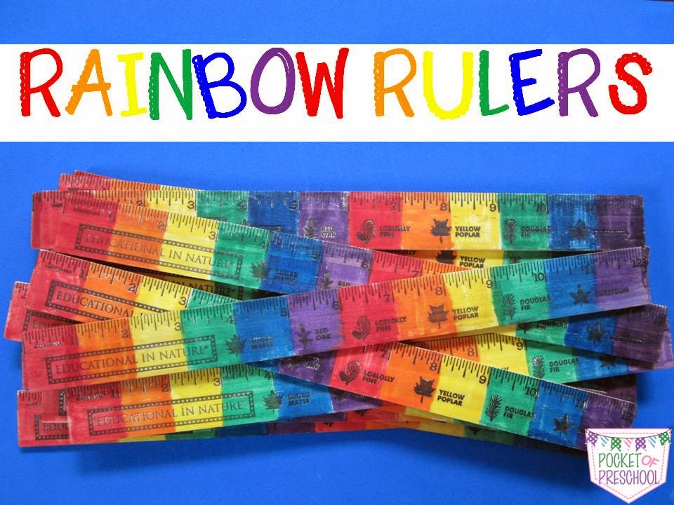 Non-Standard Measurement: How to Make Bean Rulers and Rainbow Rulers ...