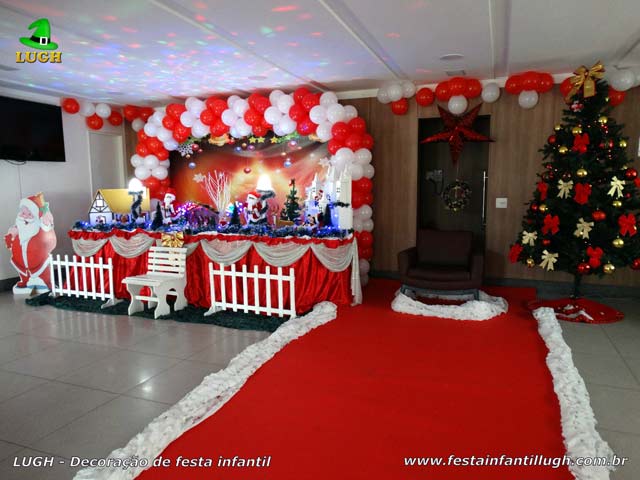 Decoração Tema Natal, Festa de Aniversário - Lugh Festas
