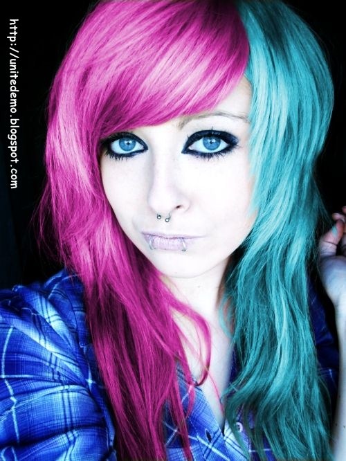 Emo Hair Style (Blue) | Emo | Screamo