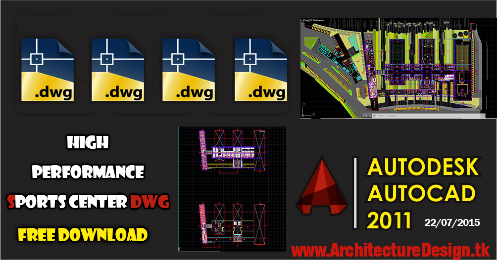 High performance sports center dwg | AutoCAD - Architecture Design ...