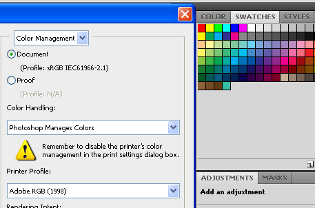 Pengertian Color Management dan Setingan Dasar Printer