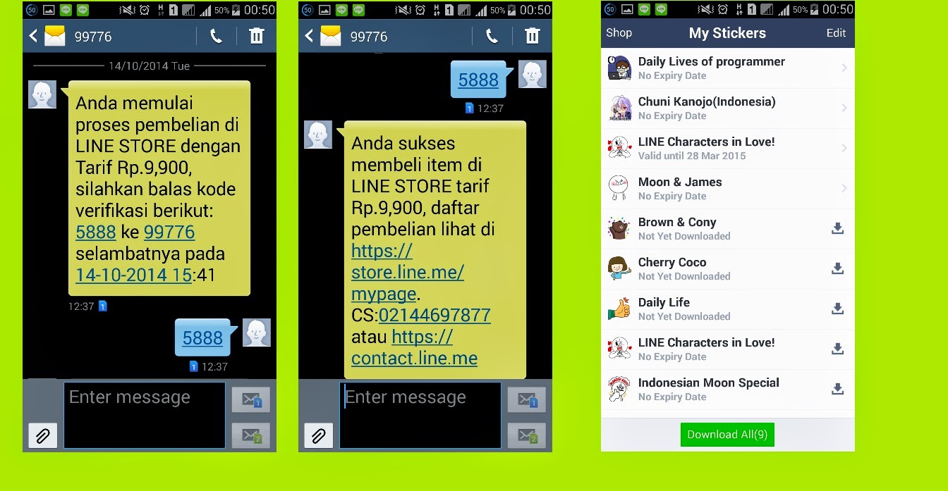 Beli Sticker LINE Pake Pulsa Telkomsel ~ Kuliah Sistem dan Teknologi ...
