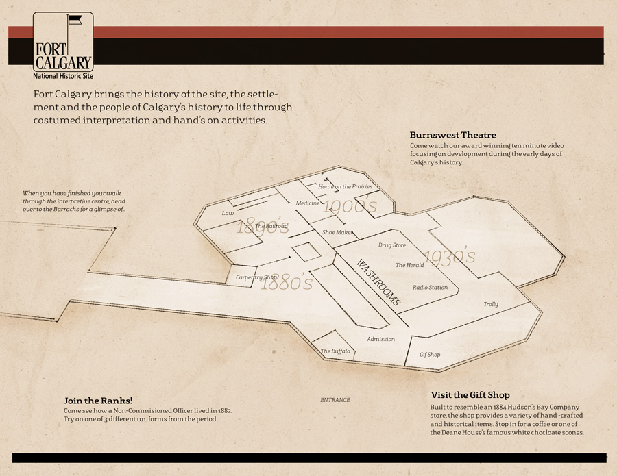 Fort Calgary Map Design