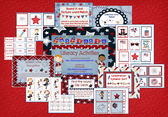 Classroom Freebies Too: Patriotic Literacy Unit!!!