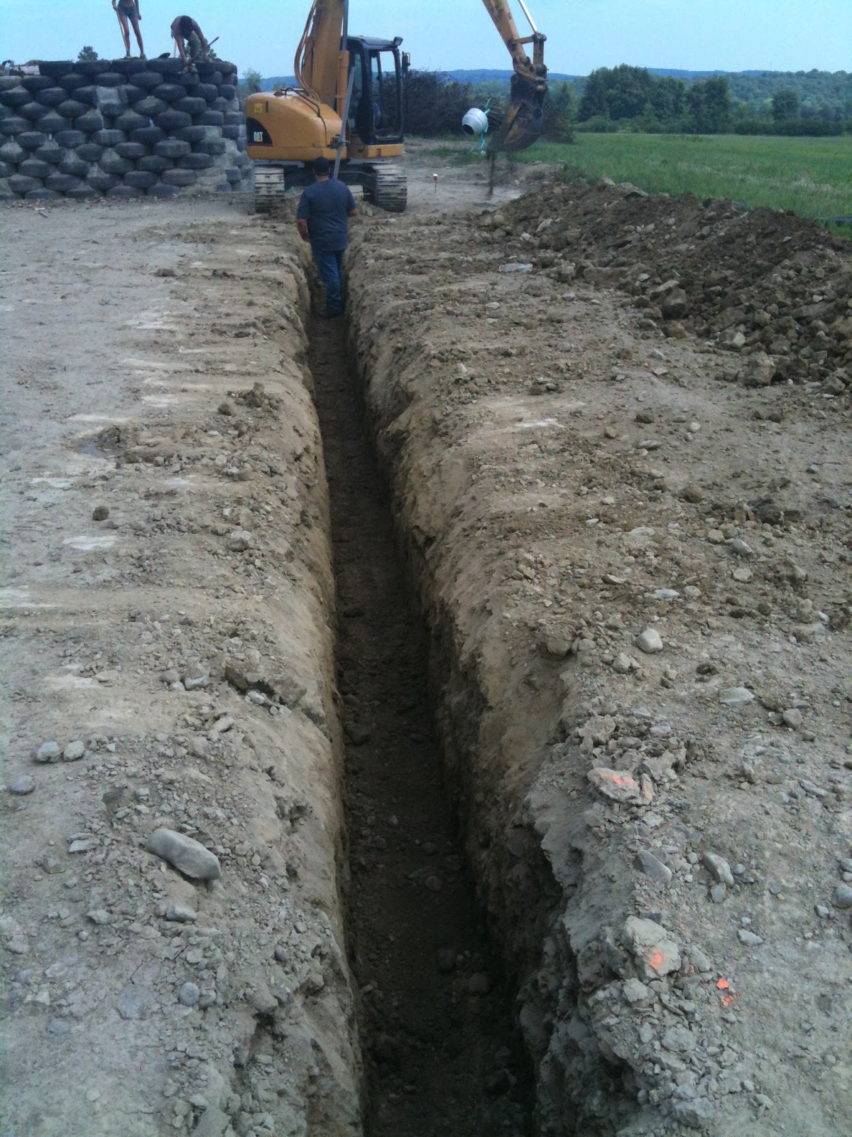 The Freeville Earthship: Planter Cell Trench Dug!