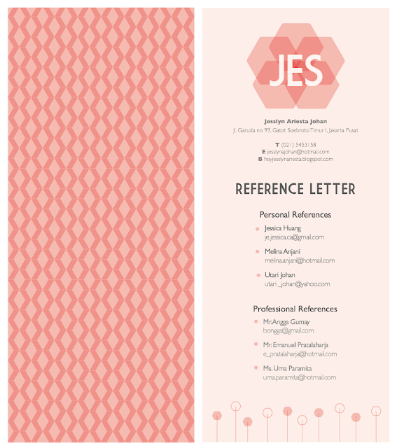Hey, I'm Jesslyn.: Cover Letter, CV/Resume & Reference Letter
