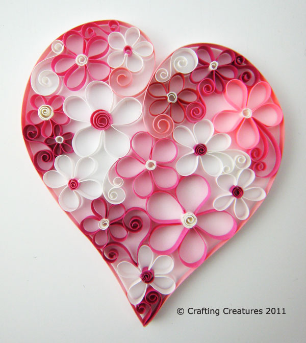 Welcome to Paper Zen ~ Cecelia Louie: Quilled Heart Full O Flowers