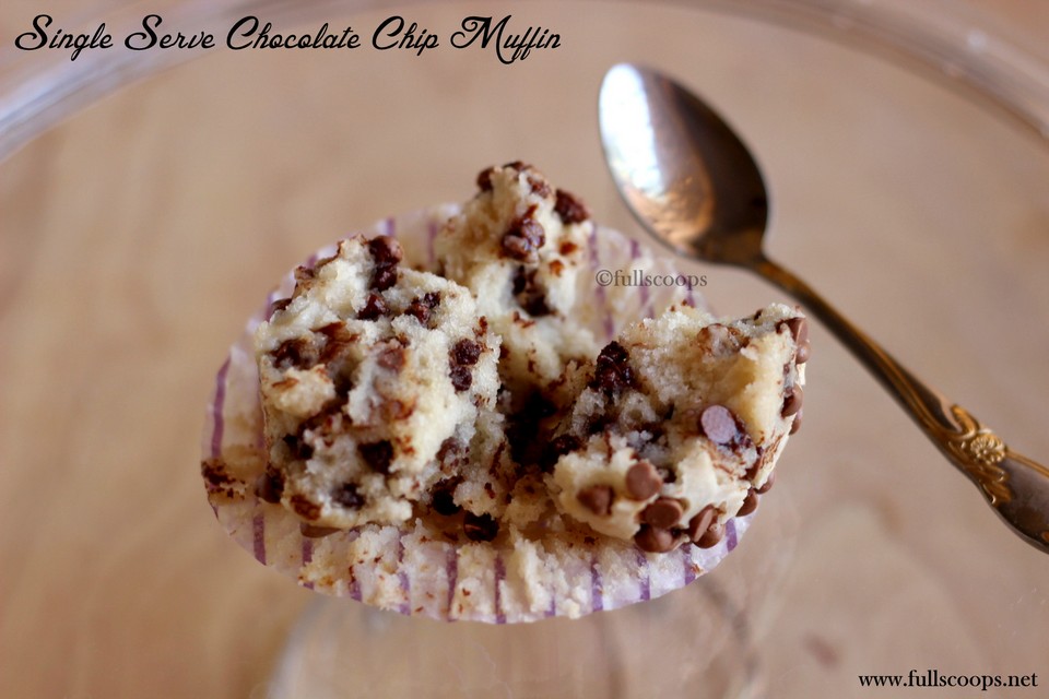 Single Serve Chocolate Chip Muffin ~ Full Scoops - A food blog with ...