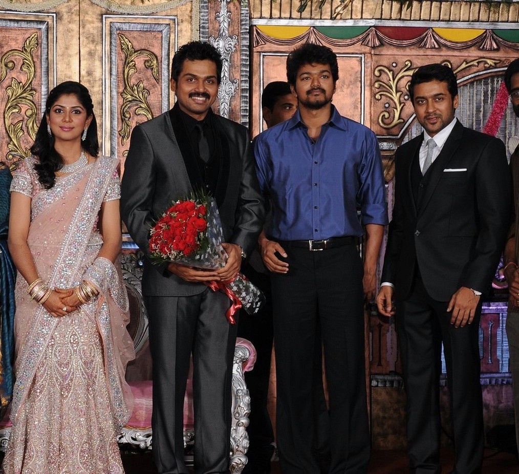 Latest Film News Online, Actress Photo Gallery: Karthi's Reception ...