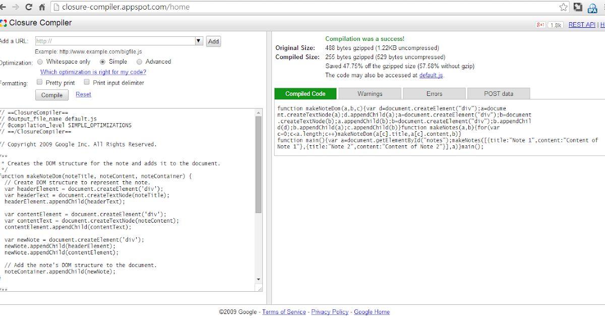 JavaScript - Minify JavaScript檔案