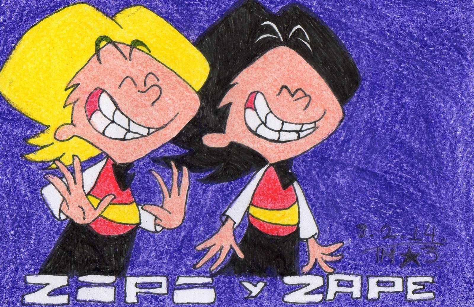 Misdibujostm31: Zipi y Zape contentos
