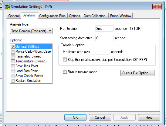 CIRCUITS IN SOFTWARE: RC DIFFERENTIATOR with SQUARE WAVE INPUT ( ORACD )
