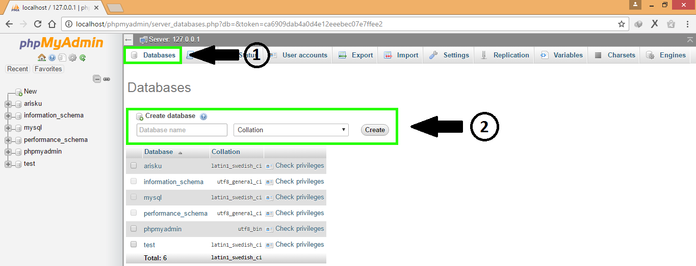 Cara Membuat Database XAMPP ~ TUTORIALKU