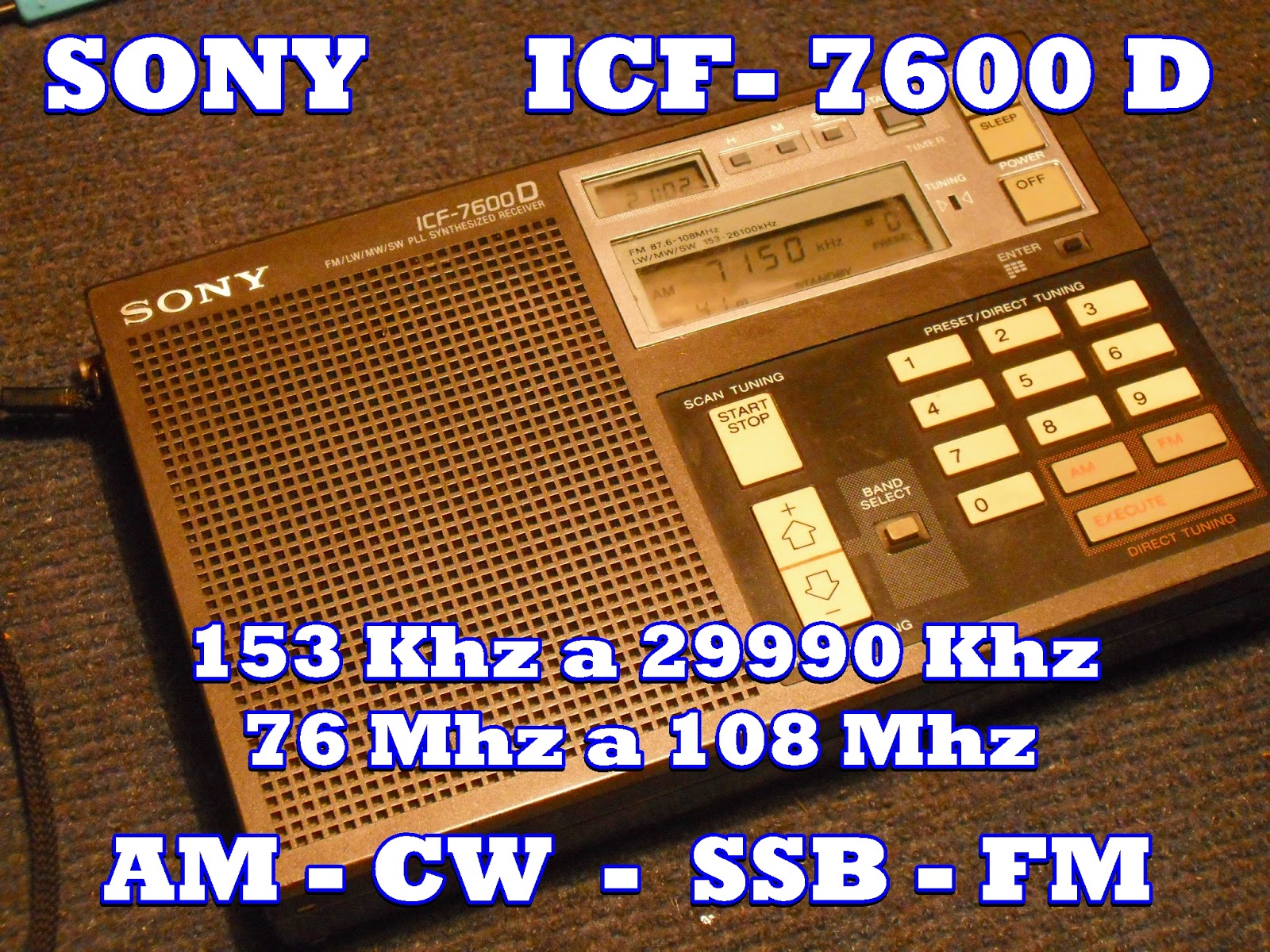 .: SONY ICF- 7600 D