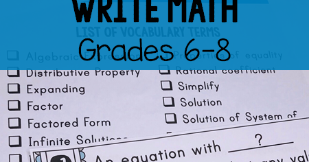 Kelly McCown: Writing Math in January (Grades 6-8)