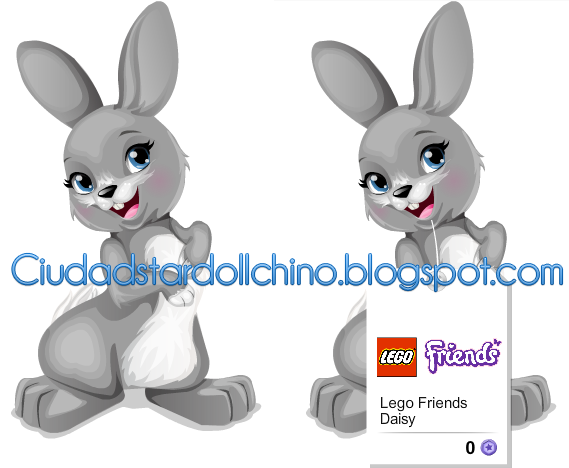 Ciudad Stardoll: Conejita Daisy "Lego Friends" ¡GRATIS!