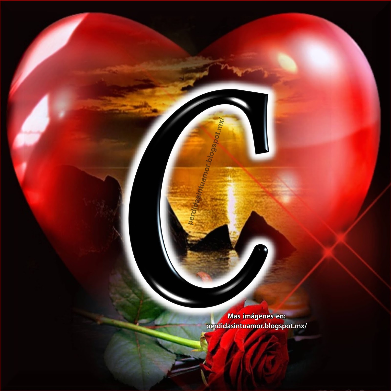 INICIALES Y NOMBRES PARA TI: HERMOSO CORAZÓN CON TU INICIAL