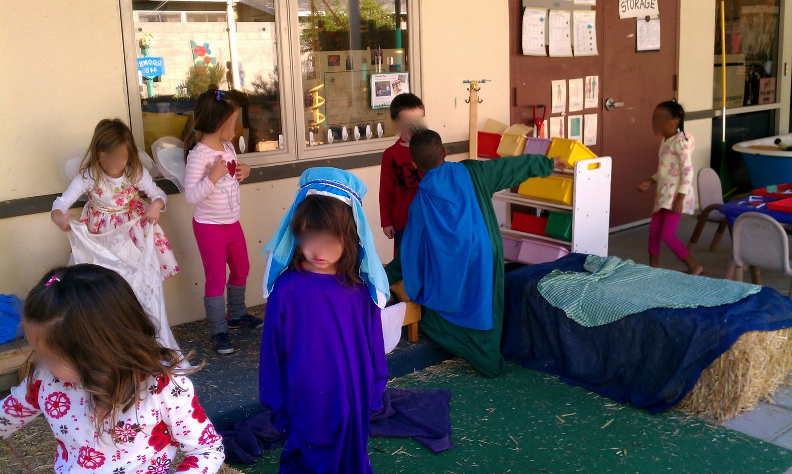 Exploring the Outdoor Classroom: Outdoor Nativity - Dramatic Play
