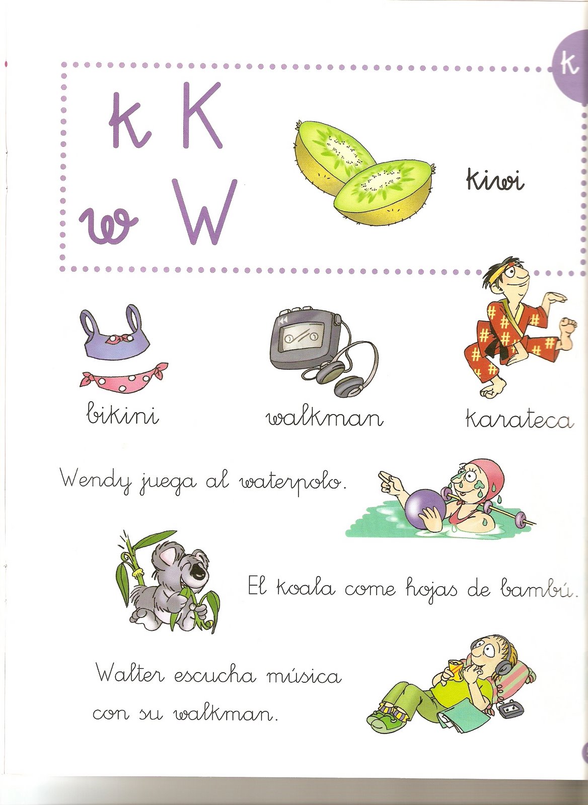 JANGELD: Letra k, letra w