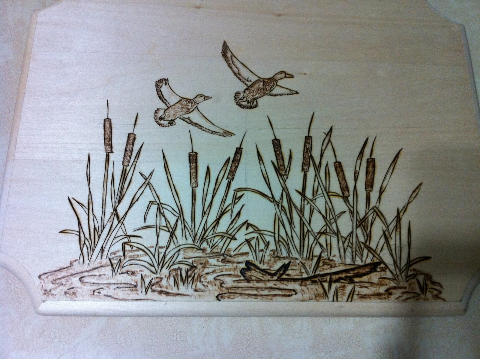 Up The Creek...: Pyrography- Ducks