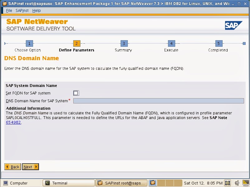 SAP Installation in Linux Step-by-step (Part 3)