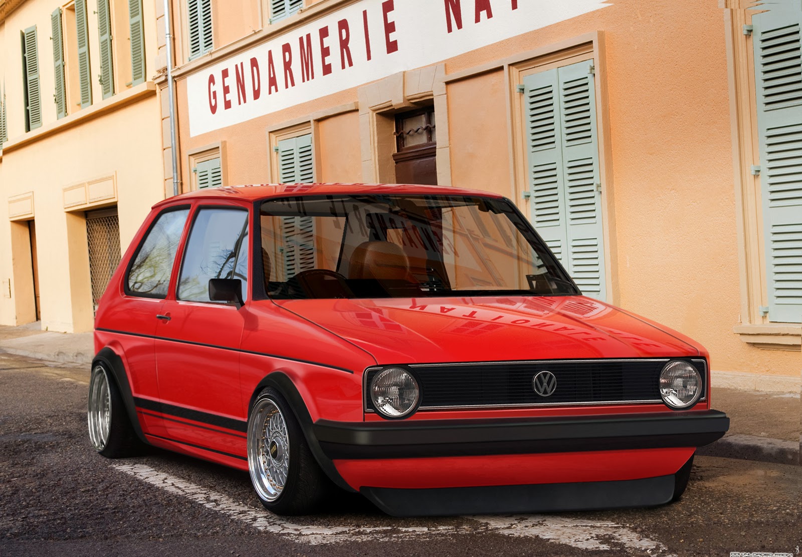 VW German Style: VW Golf MKI GTI