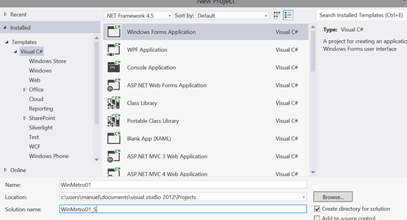 MetroFramework : Aplicaciones de escritorio al estilo metro