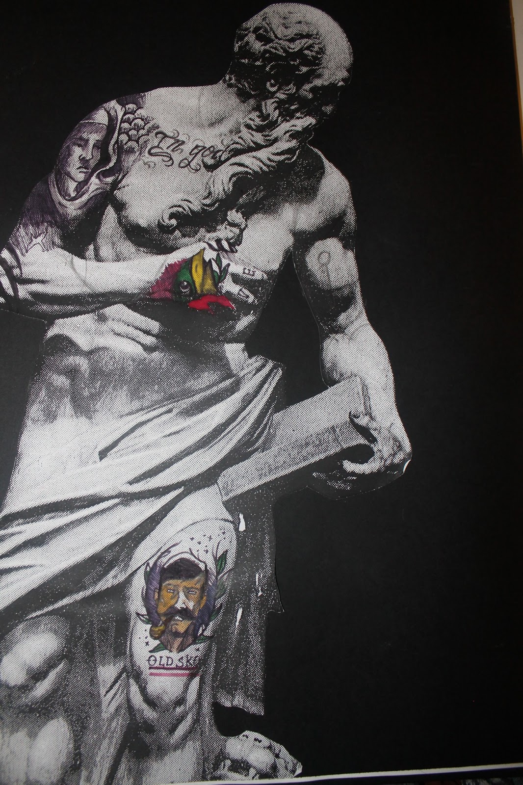 Classical Sculpture and Tattooing: Tattoos on sculpture