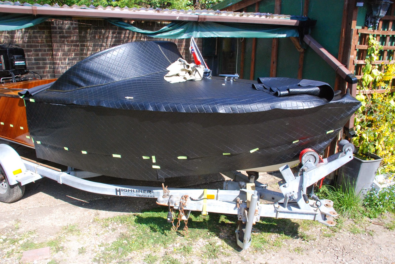 my wooden speed boat build: boat Cover