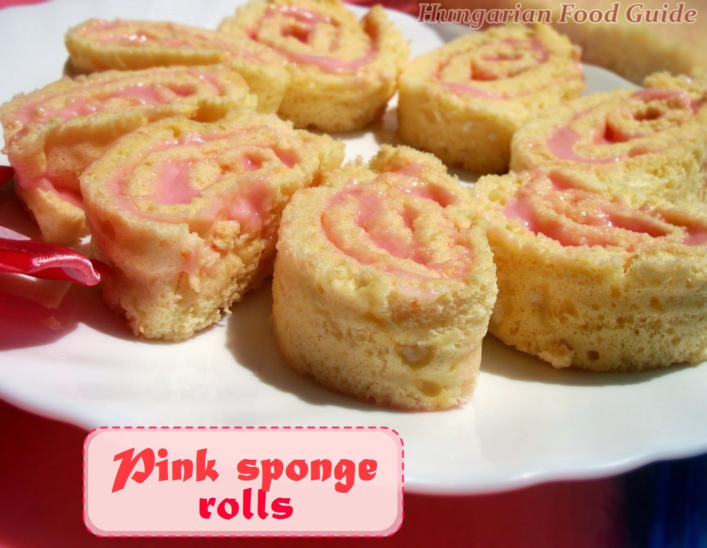 Hungarian Food Guide: Pink sponge rolls