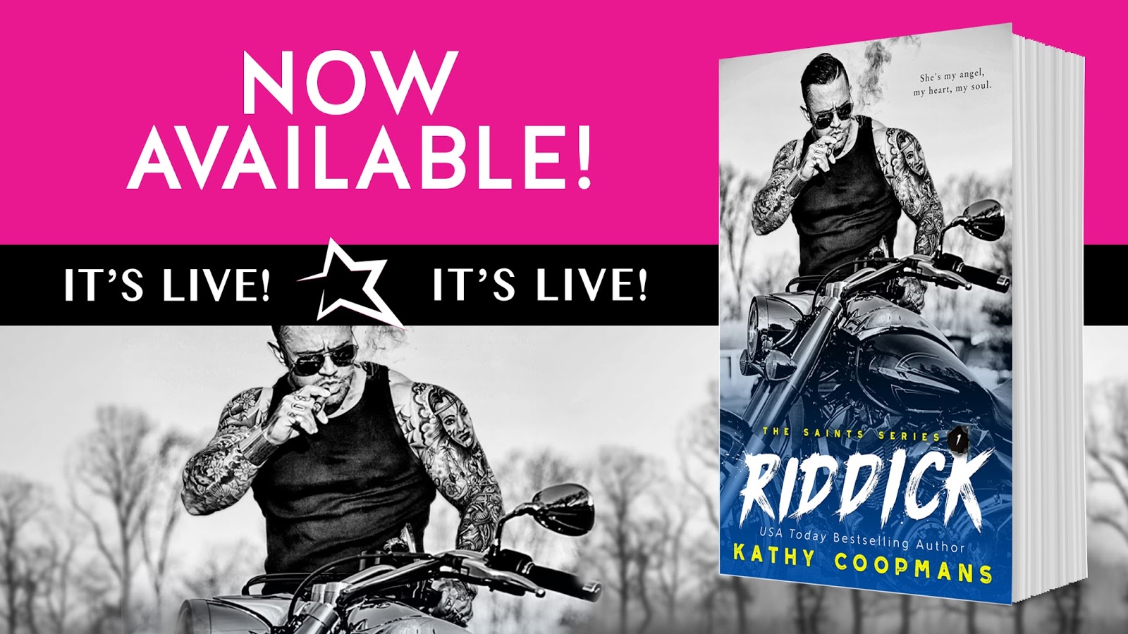 Fantasticando sui libri: BOOK TOUR OF RIDDICK BY KATHY COOPMANS