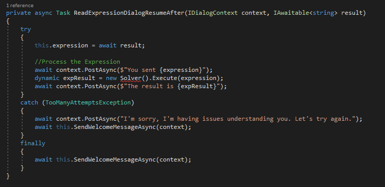 Mario Alejandro Loza Armand Ugon: Expression Solver Bot on C# using ...