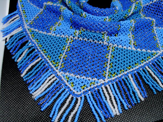 Beautiful Beaded Scarf Patterns and Tutorials by MLivista / The Beading Gem