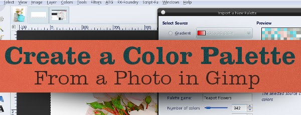 Create a color palette fron photo in gimp | YOU DESIGNERS