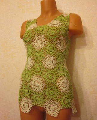 Ergahandmade: Crochet Top with Motifs + Diagrams + Free Pattern Step By ...