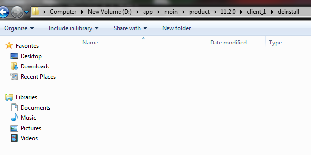 Moin's DBA Blog: How to Uninstall Oracle 11g Client on Windows