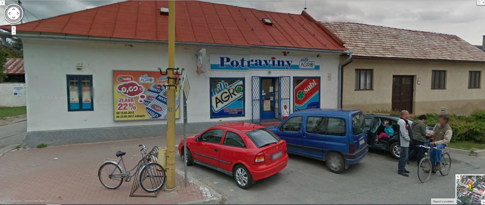 Favourite g. streetview: In Medzev, Slovakia, along the street "Štóska."