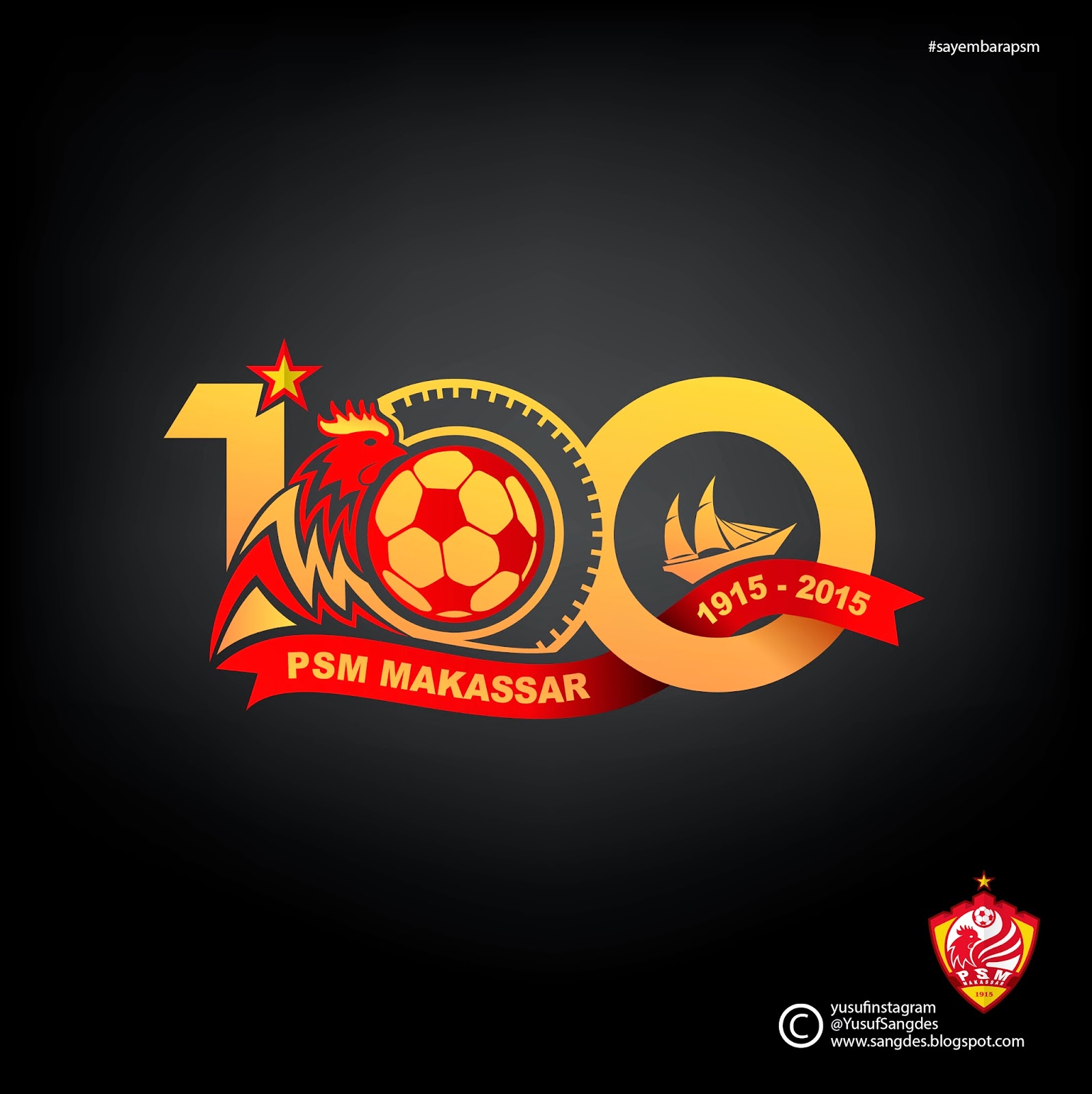 Makna Logo Seratus Tahun PSM Makassar Karya Yusuf Sangdes - Design ...