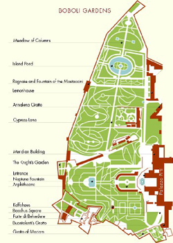 Boboli Gardens Plan