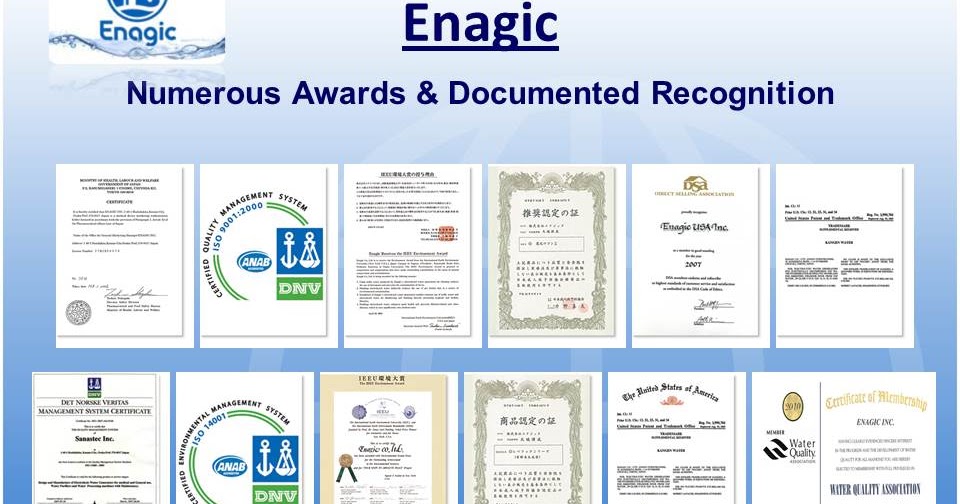 Pelaburan BDIG Malaysia Indonesia: Enagic Certifications