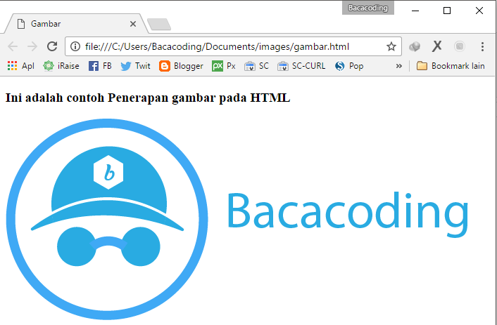 Cara Memasukkan (memuat) gambar di HTML Lengkap - BACA CODING