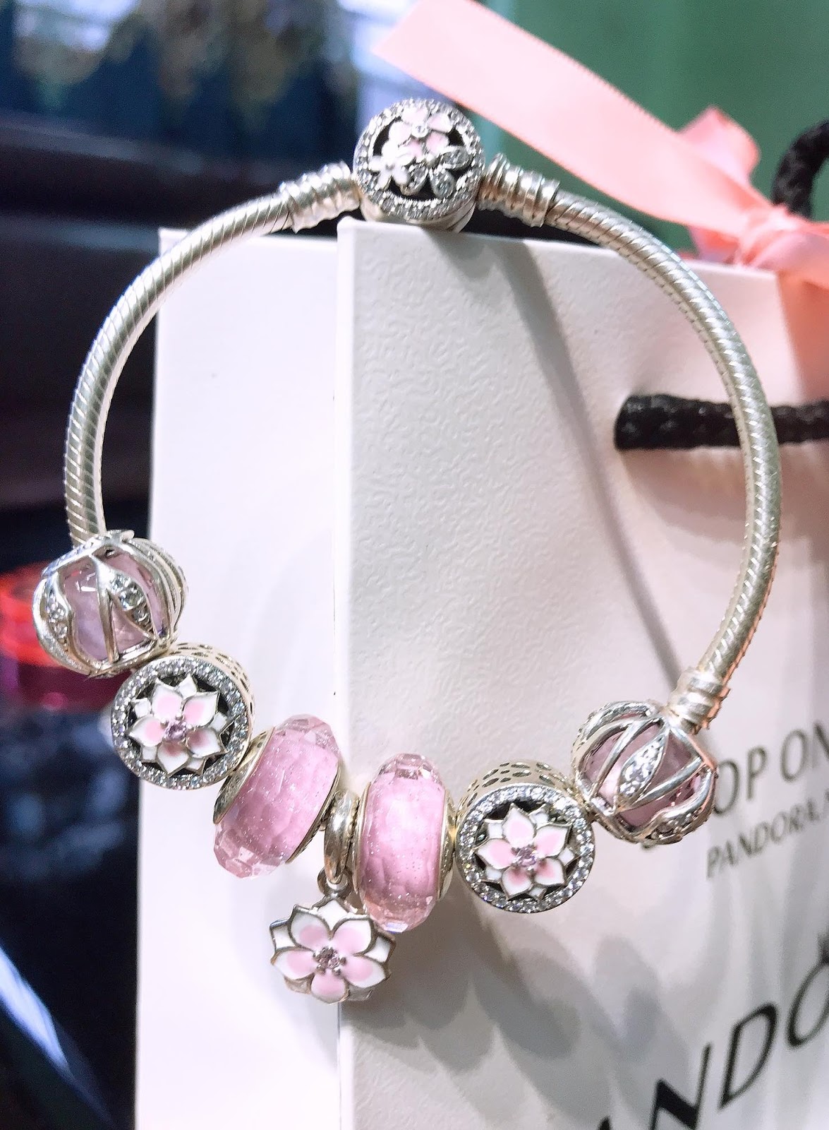 Vòng charm pandora bạc thái chính hãng