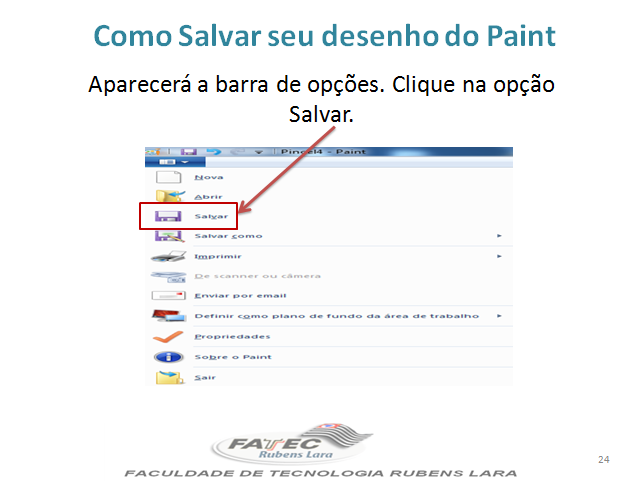 Dicas de Informática Básica: Como Salvar seus Desenhos no Paint