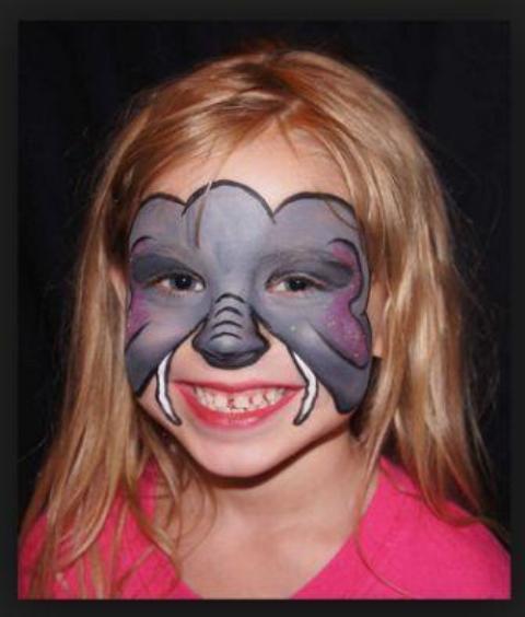 Elephant Face Paint - Cool Painting Ideas
