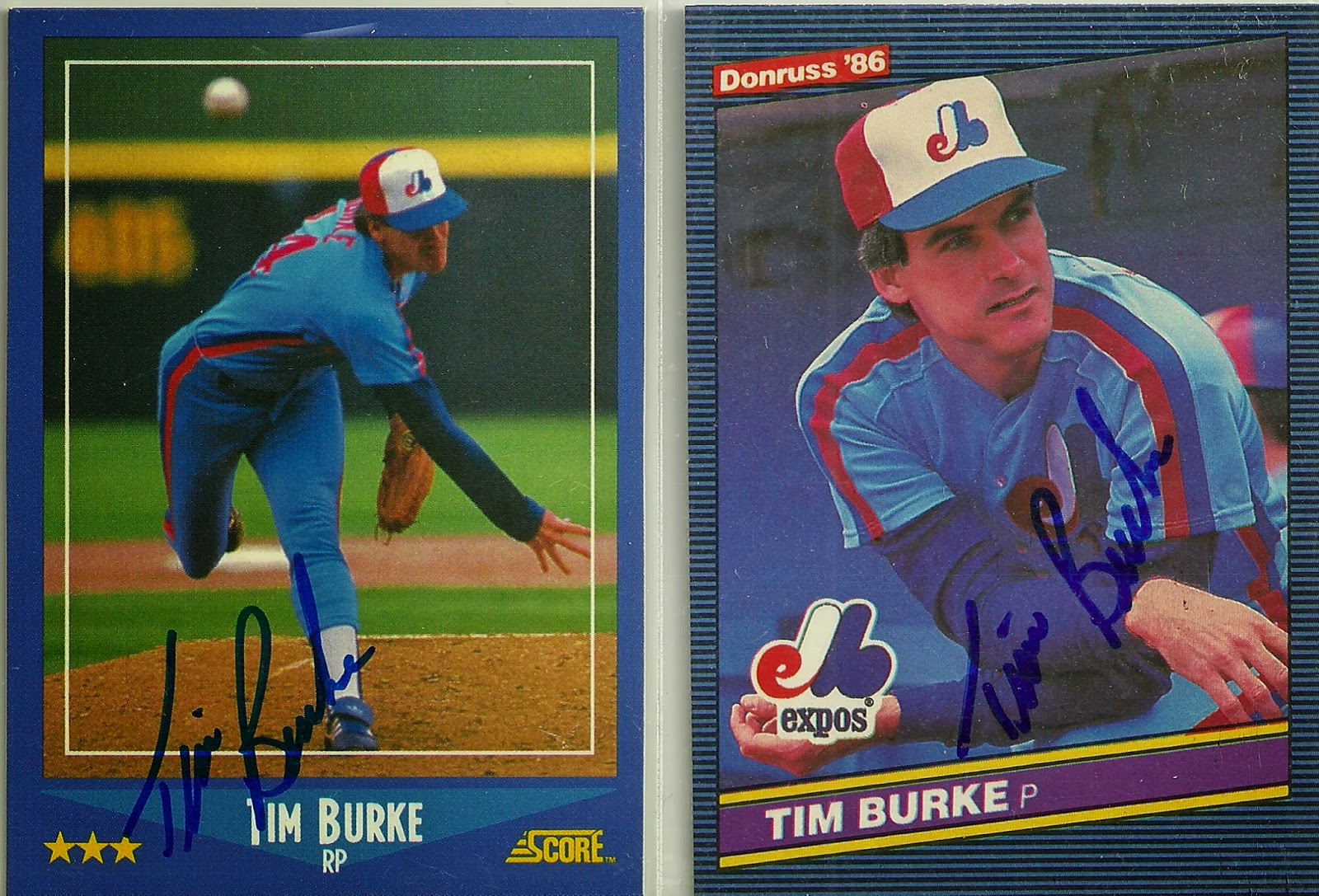 Hell's Valuable Collectibles: Two Tim Burke Autographed Cards