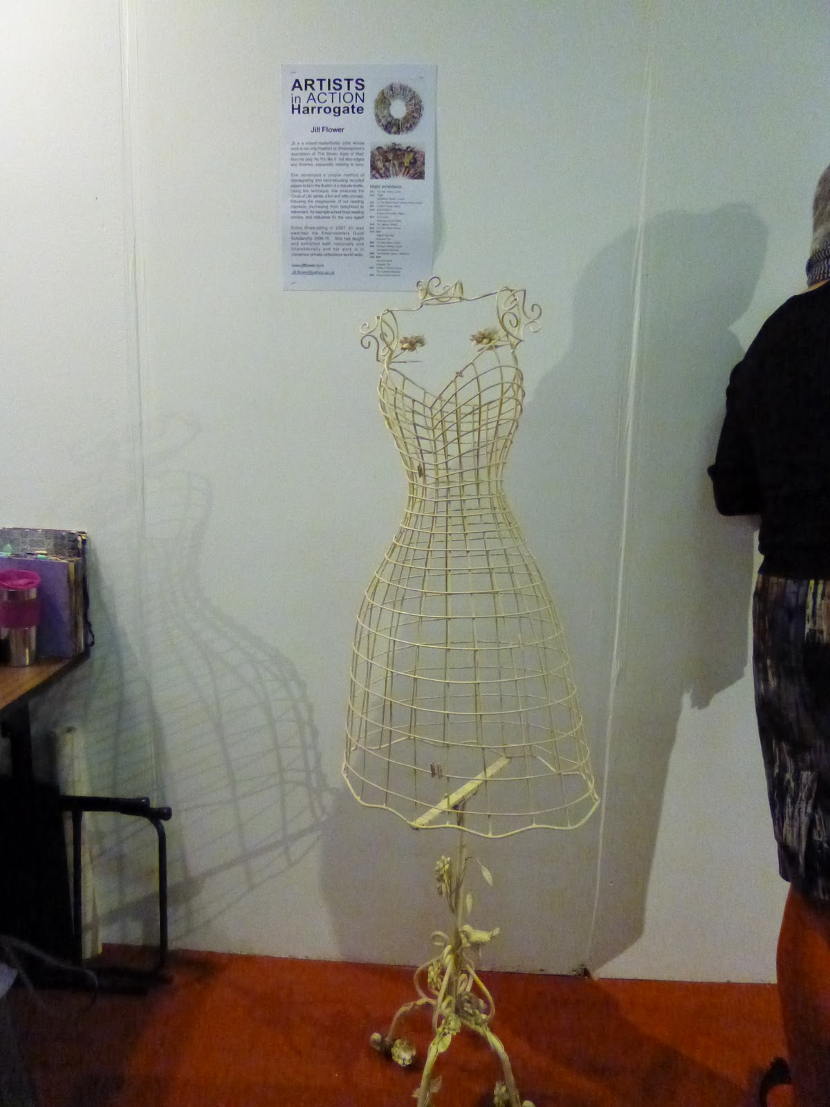 Jill Flower - Textile Artist: Artist in Action at Harrogate with Art Van Go