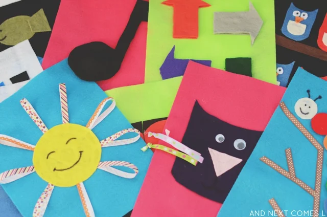 No Sew Quiet Book Patterns | And Next Comes L - Hyperlexia Resources