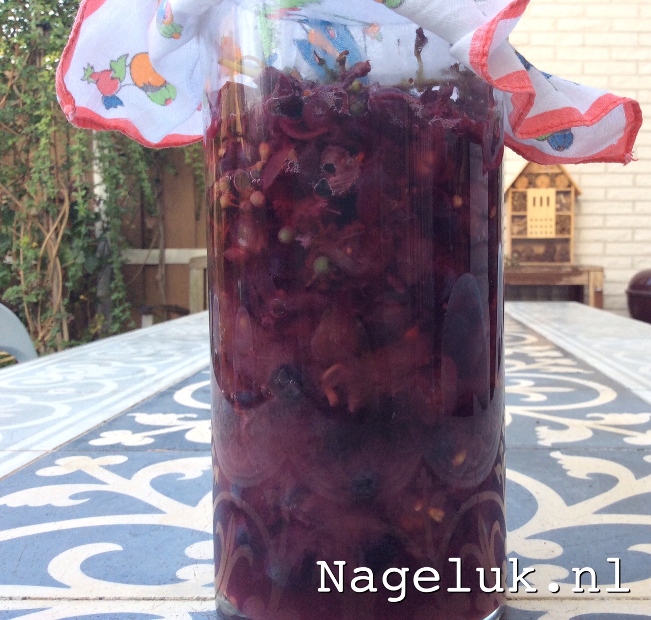 Azijn van restjes fruit