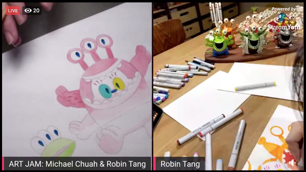 "Live" Art Jam Sessions with Michael Chuah