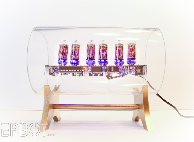 EPBOT: Our Glass Nixie Clock Case!